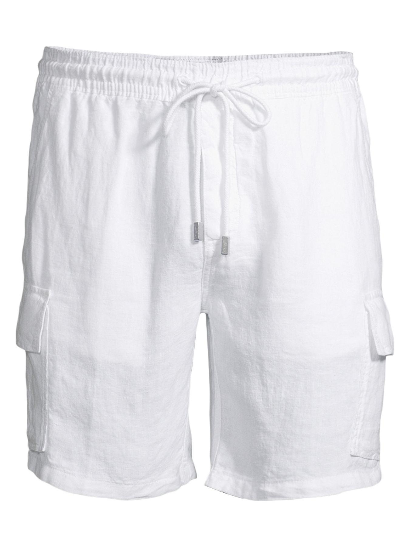 Vilebrequin Linen Cargo Shorts In White For Men Lyst