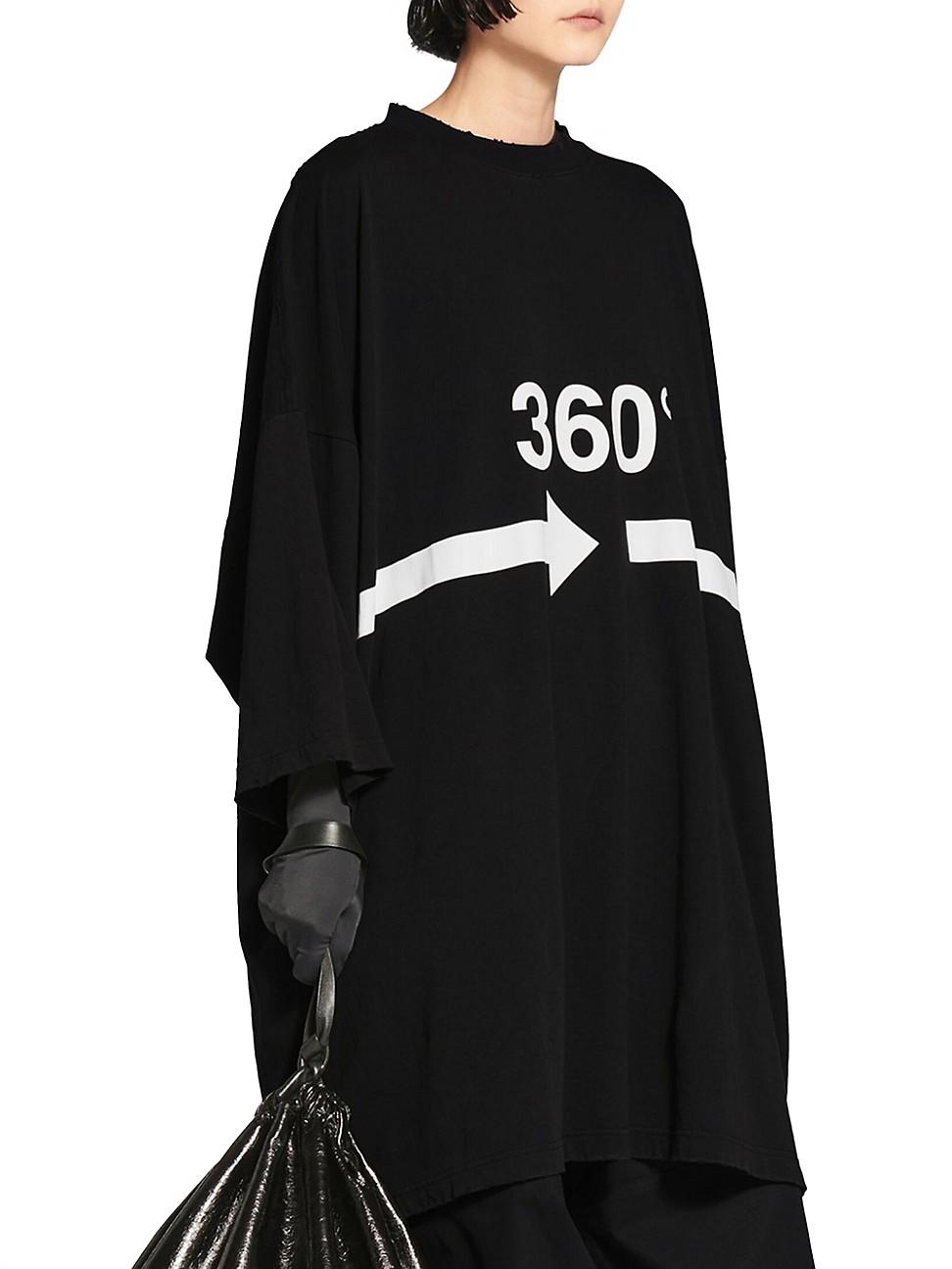 Balenciaga 360 Tubular T-shirt Oversized in Black | Lyst