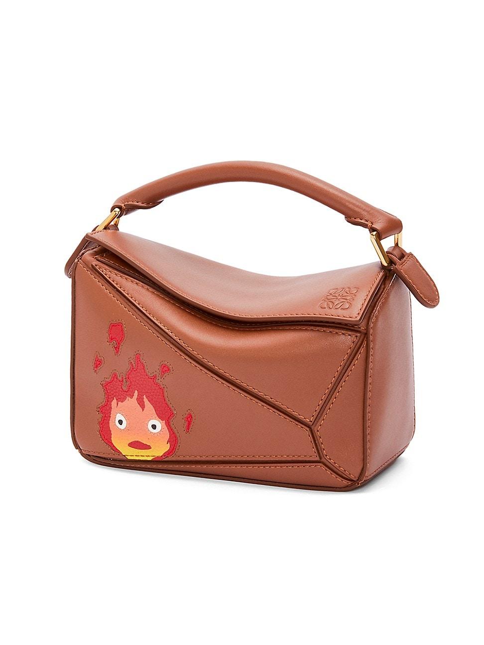 Loewe X Studio Ghibli Calcifer Puzzle Leather Mini Bag in Pink | Lyst