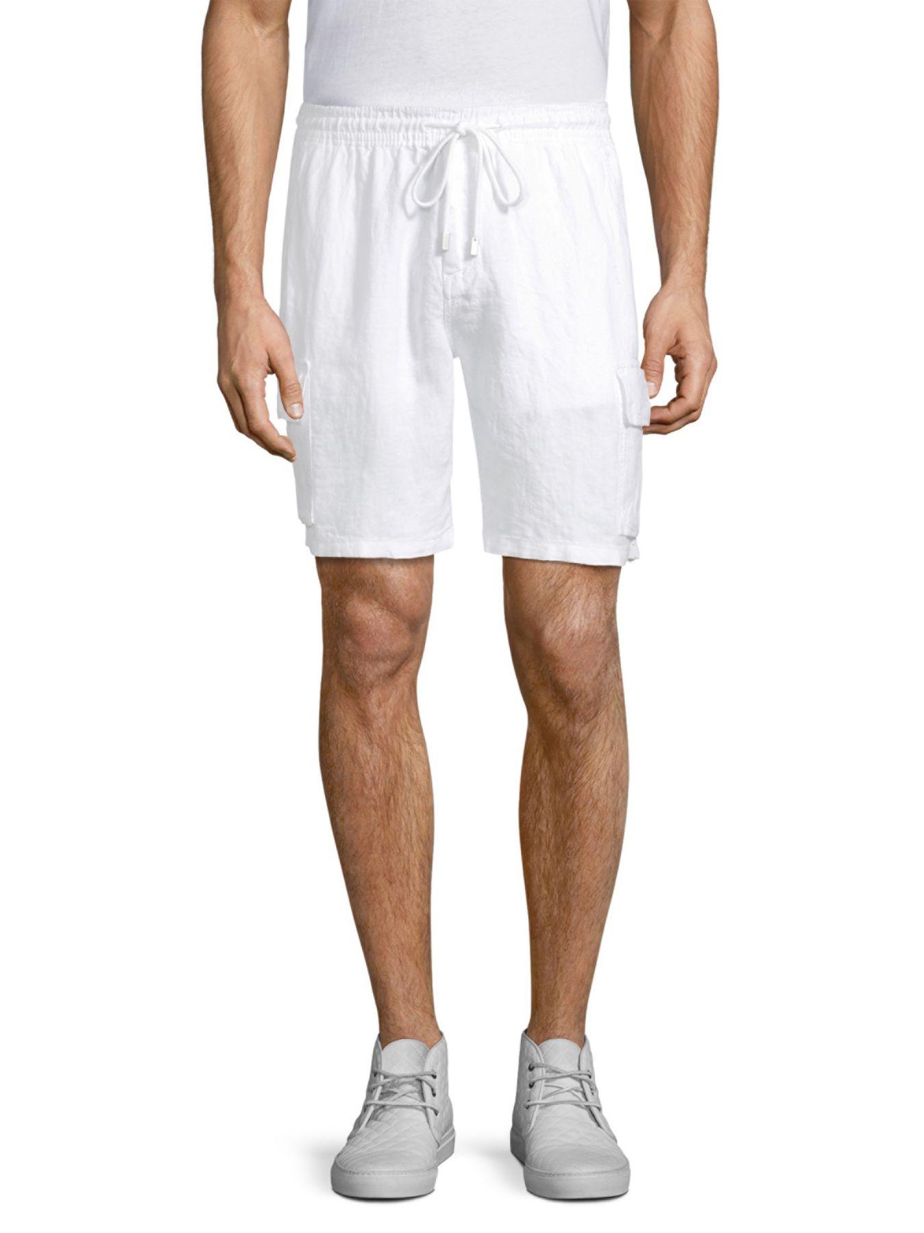 Vilebrequin Linen Cargo Shorts In White For Men Lyst