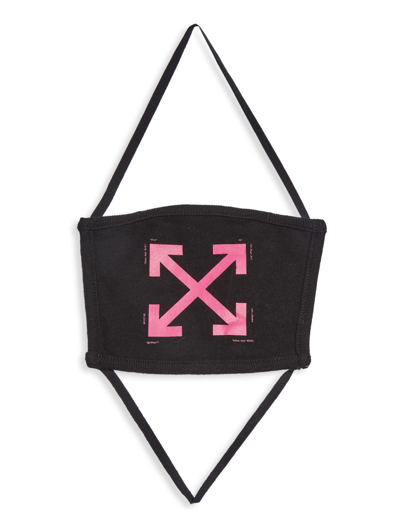 Off-White c/o Virgil Abloh Cotton Iconic Arrow Face Mask in Fuchsia ...