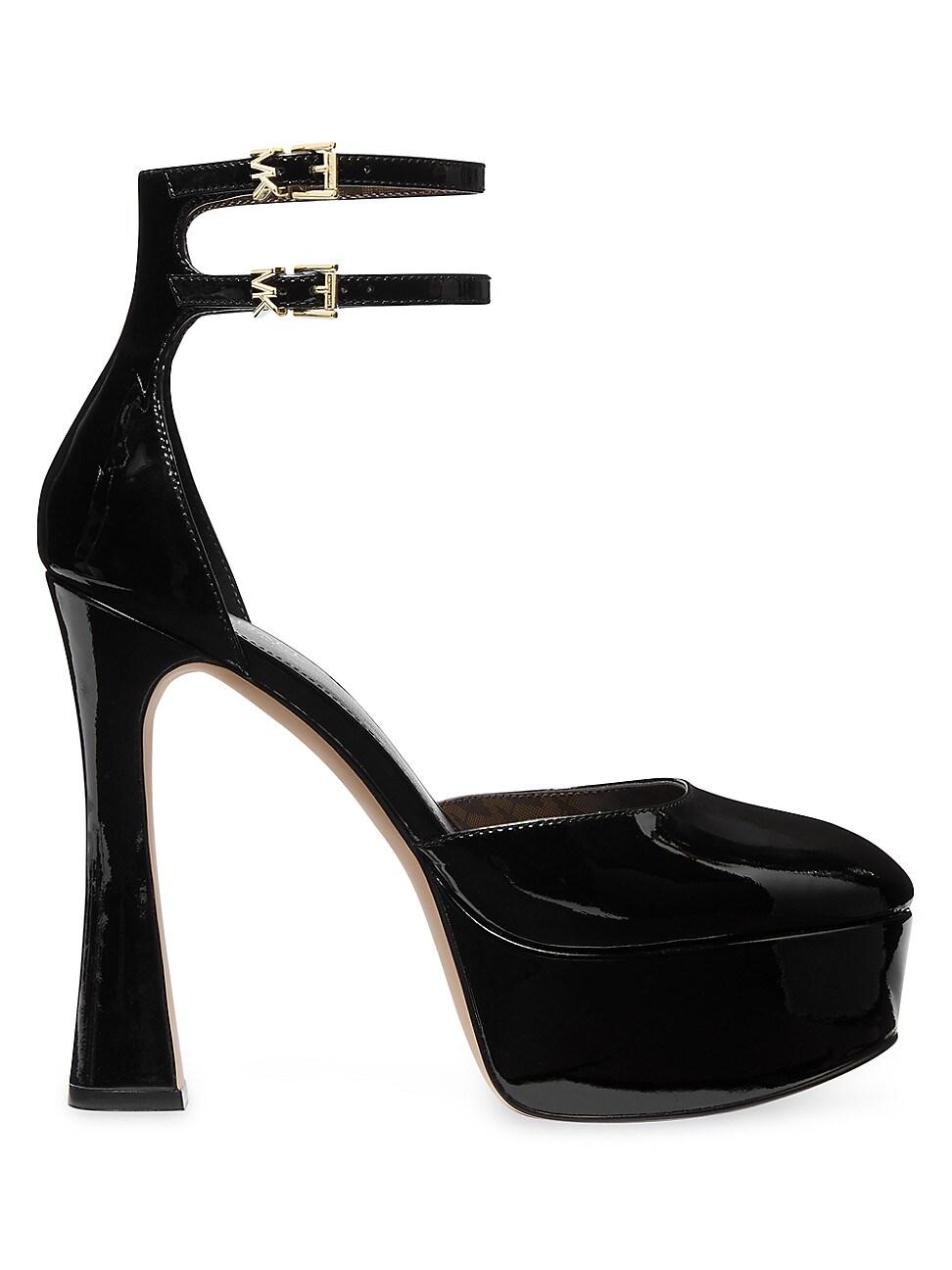 Michael Michael Kors Martina 127mm Patent Leather Platform Pumps In