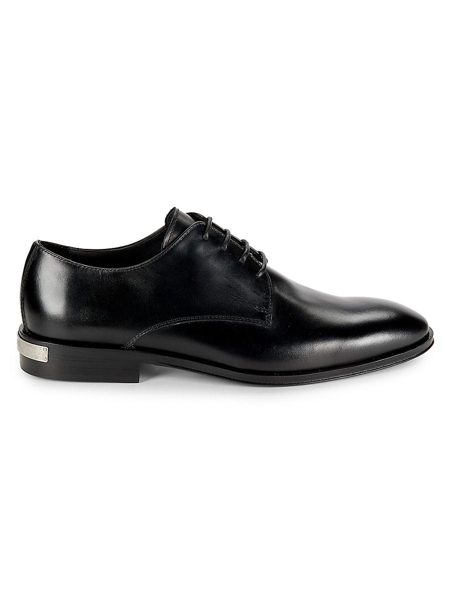 Roberto Cavalli Leather Oxford Dress Shoes in Black for Men | Lyst