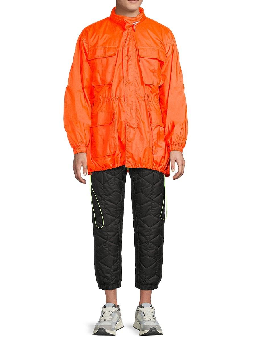MCM Solid Utility Jacket in Orange for Men | Lyst
