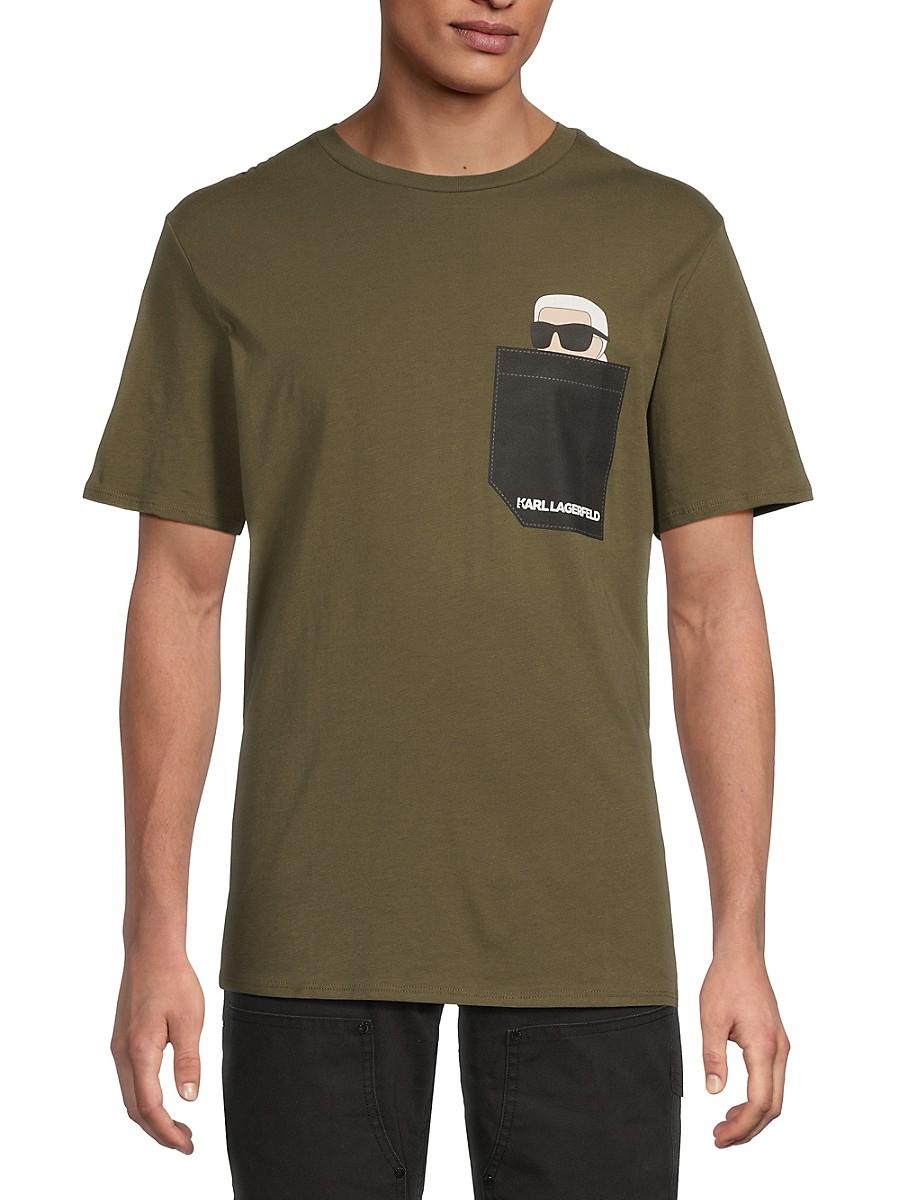 Chest Pocket Shirt KARL LAGERFELD Men's Short Sleeve Shirt - Chest ...