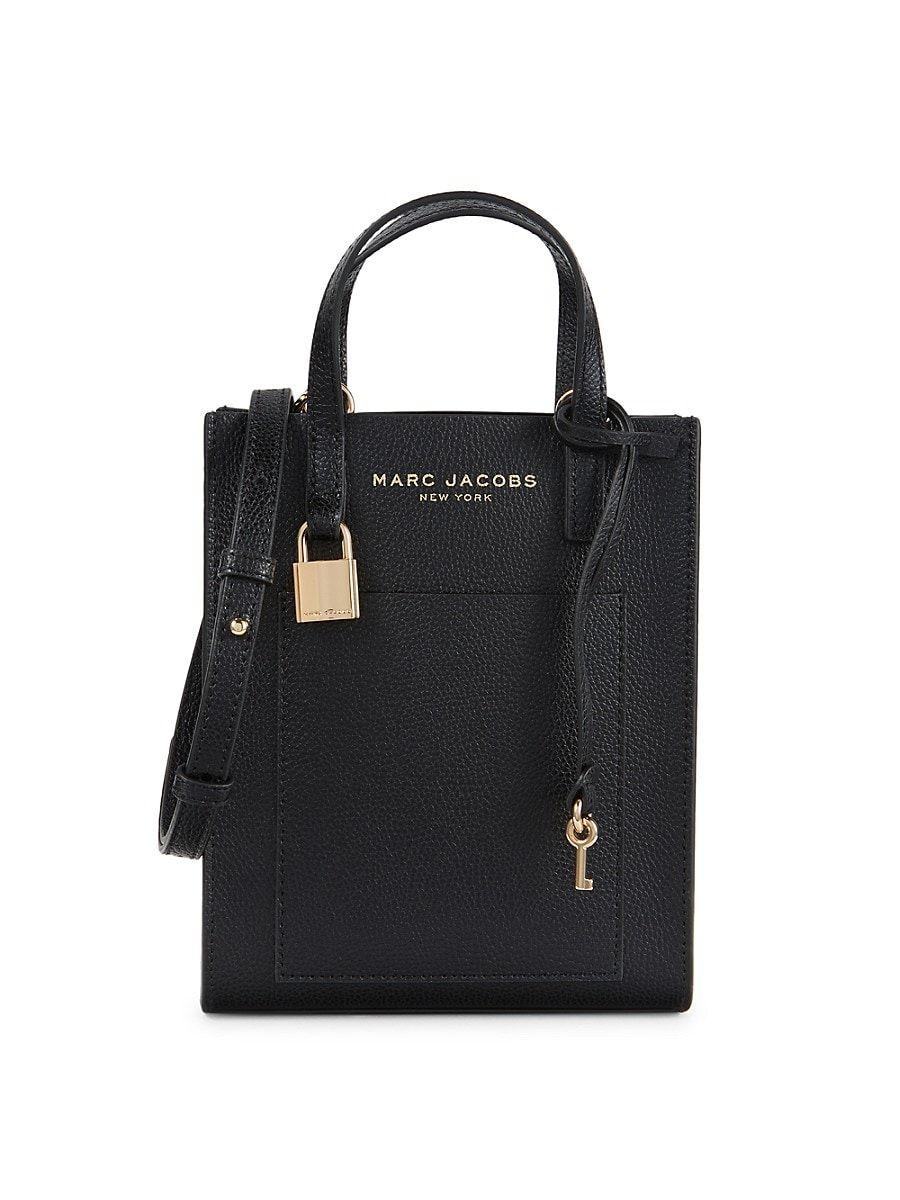 Marc Jacobs Micro Mini Leather Tote in Black | Lyst