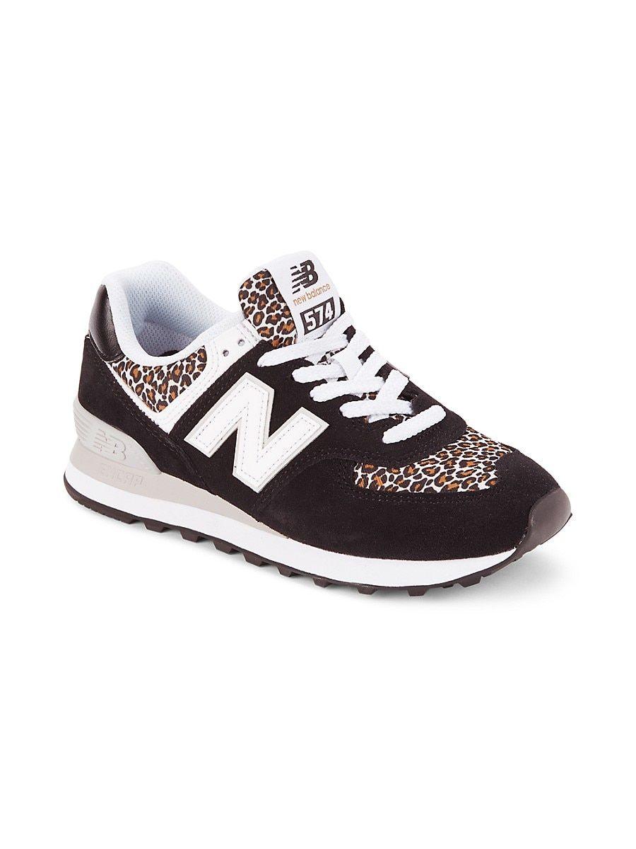 New Balance 574 Gray Leopard