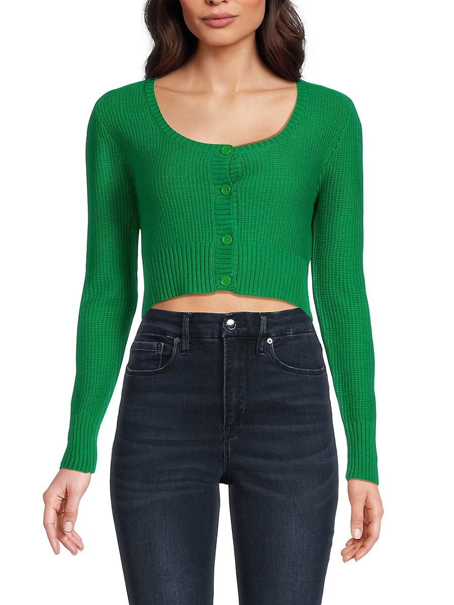 Third Form Boucle Crop Cardigan In Green Lyst third-form-boucle-crop-cardigan-in-green-lyst