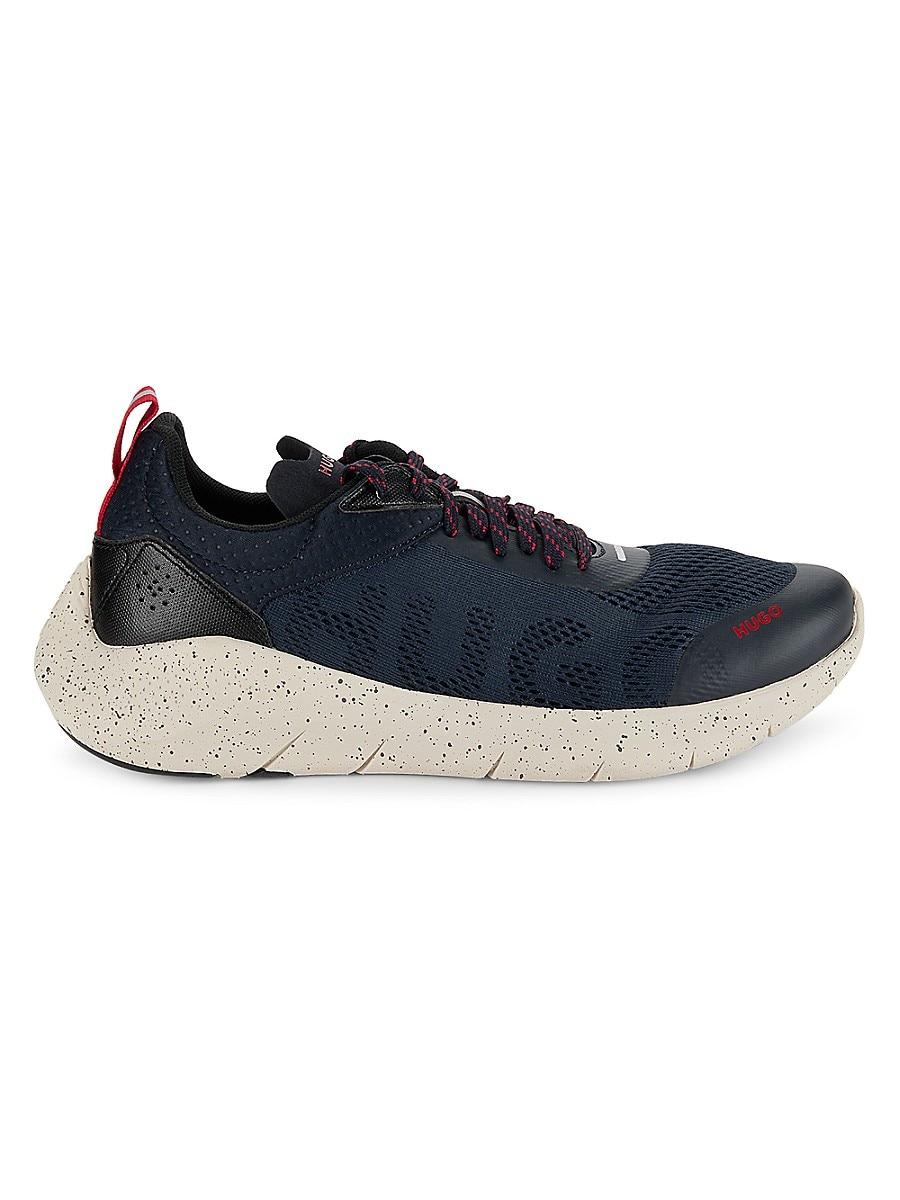 HUGO Wayne Mesh Running Sneakers in Blue for Men | Lyst