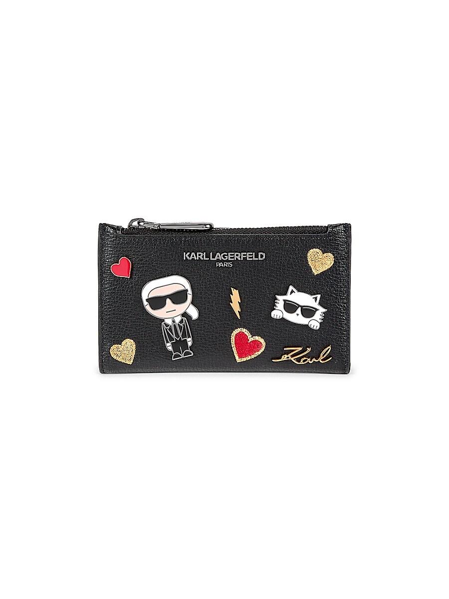 Karl Lagerfeld Maybelle Logo Wallet in White | Lyst