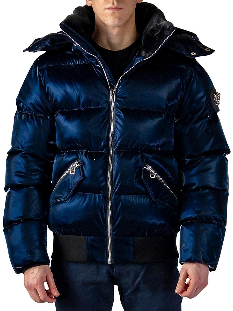 Woodpecker Woody Hooded Bomber Puffer Jacket in Blue for Men | Lyst