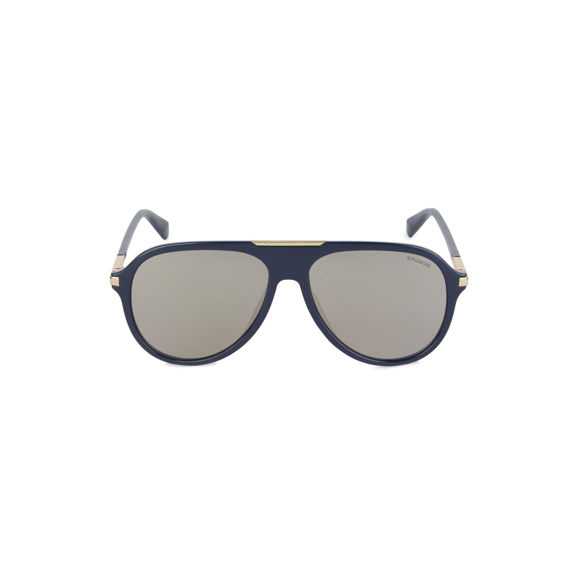 Polaroid 58mm Aviator Sunglasses in Blue - Lyst