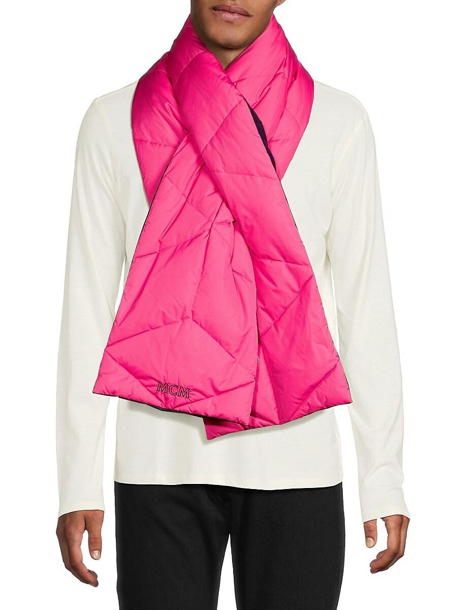 MCM Quilted Puffer Scarf in Pink for Men | Lyst