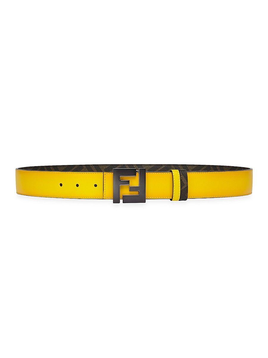 Yellow Fendi Belt