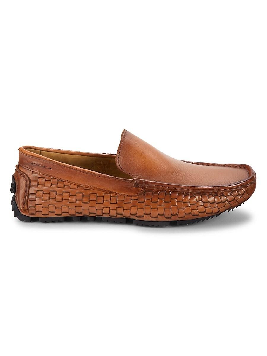 Massimo Matteo Leather Driving Loafers In Brown For Men Lyst
