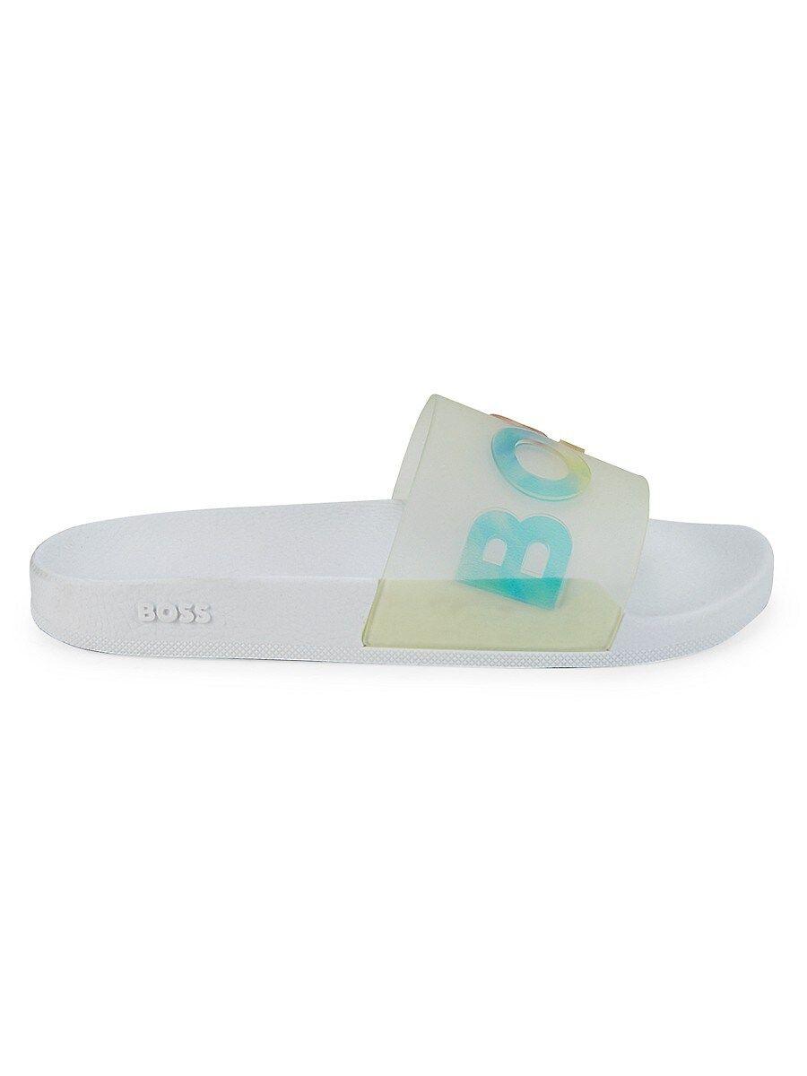 BOSS by HUGO BOSS Logo Slides in Blue for Men | Lyst BOSS by HUGO BOSS Logo Slides in Blue for Men | Lyst