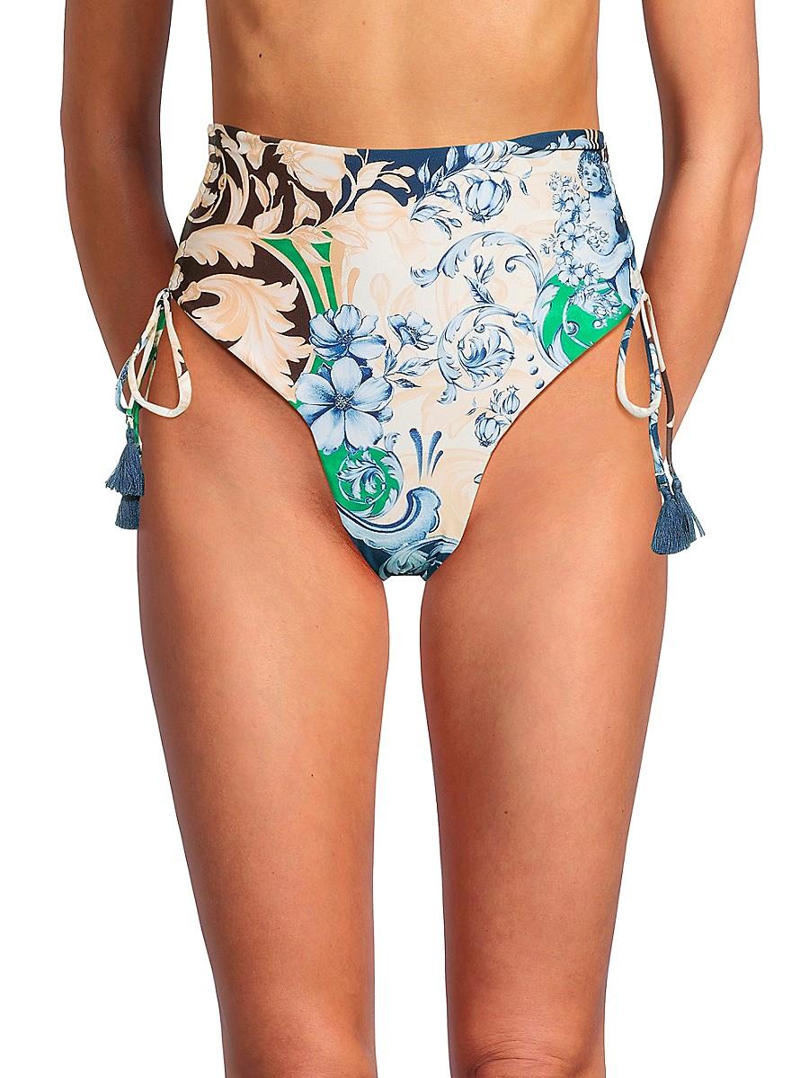 Agua Bendita Etta Reversible Bikini Bottom in Blue | Lyst