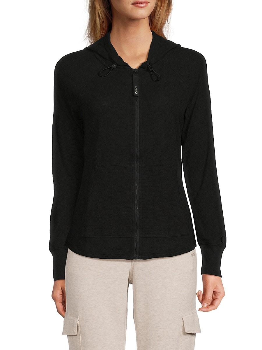 DKNY Exposed Seam Jacket in Black | Lyst