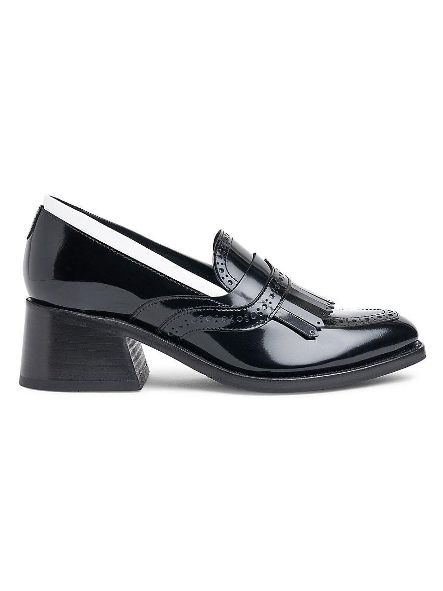 The Office Of Angela Scott Ms. Juliette Kilt Oxford Pumps in Blue | Lyst