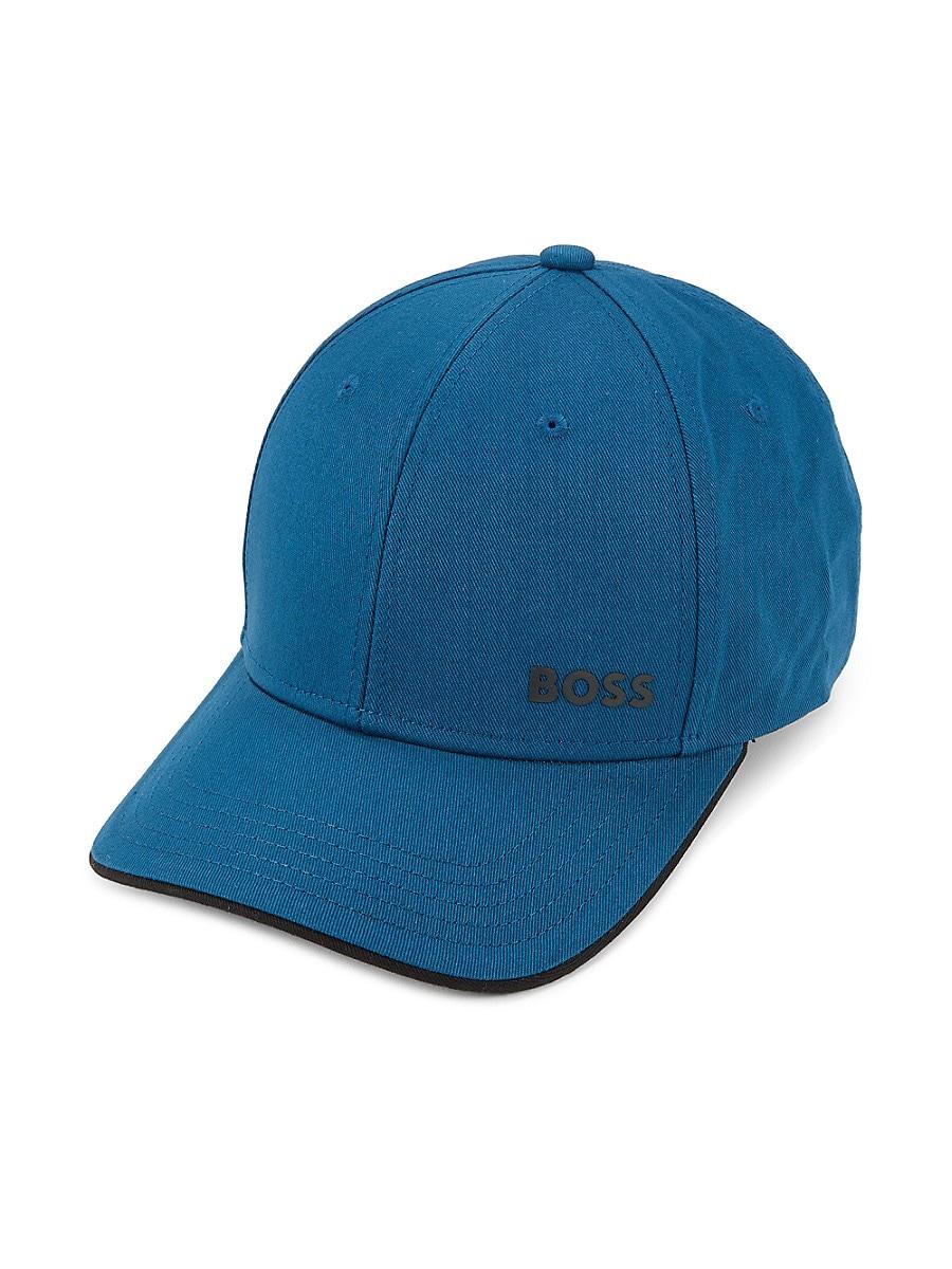 BOSS Logo Twill Baseball Cap in Blue for Men | Lyst