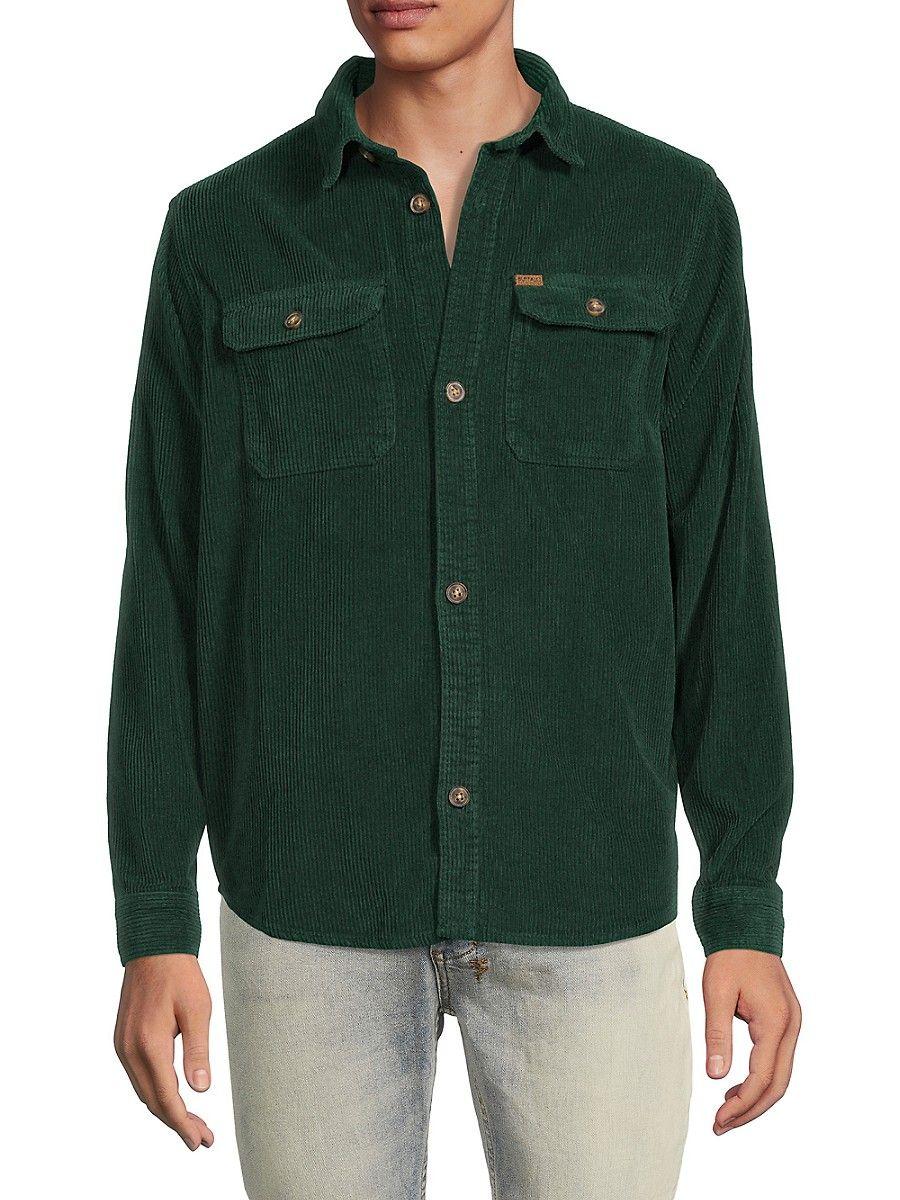 Buffalo David Bitton Jeremias Corduroy Shacket in Blue for Men | Lyst
