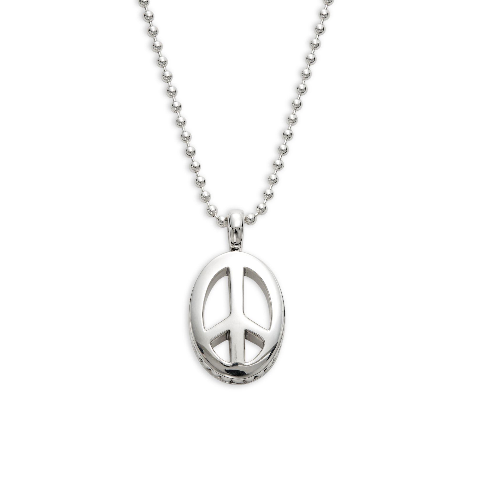 Peace Sign Pendant Sterling Silver Handmade at Arthur Dwyer blog
