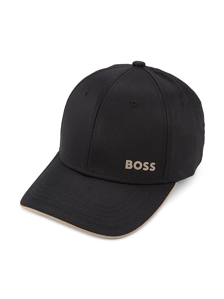 BOSS Logo Twill Baseball Cap in Black for Men | Lyst