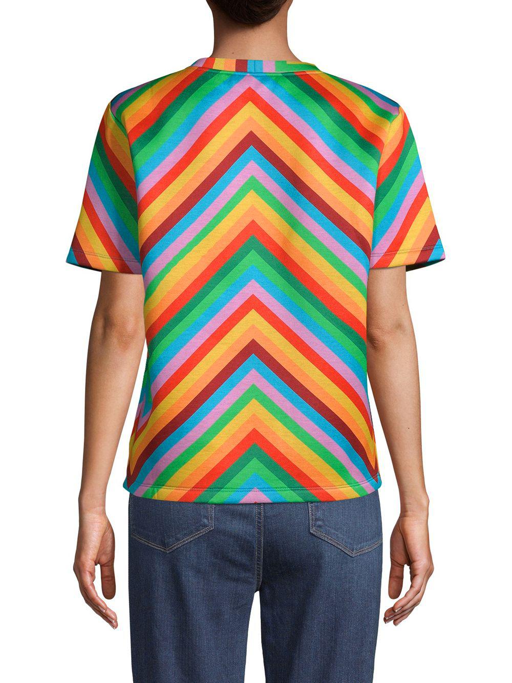 Rainbow Chevron Print