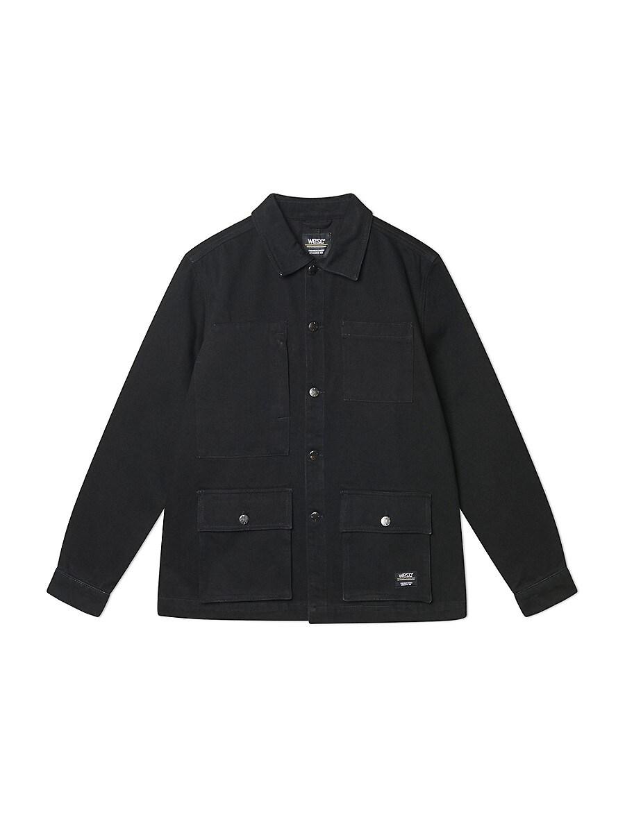 Wesc Denim Chore Jacket in Black for Men | Lyst