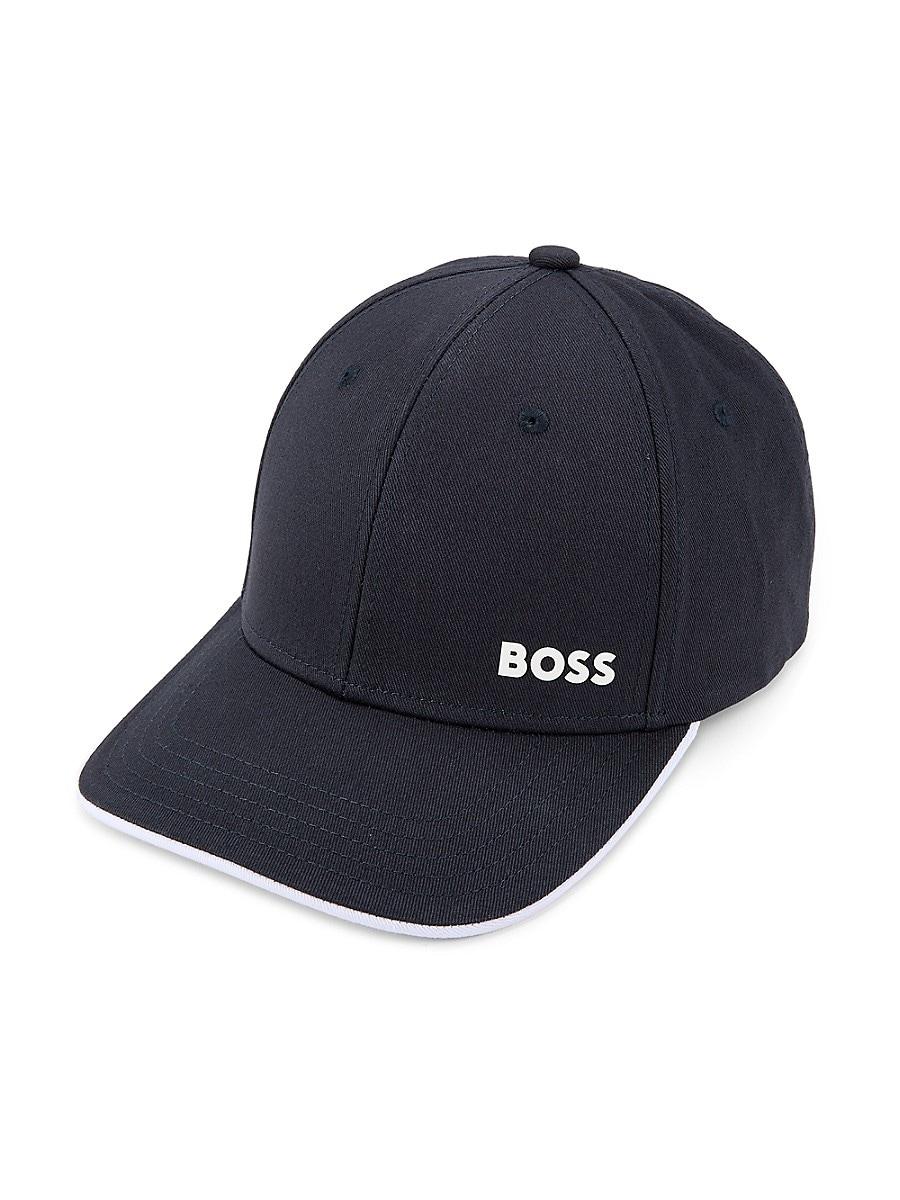 BOSS Logo Twill Baseball Cap in Blue for Men | Lyst