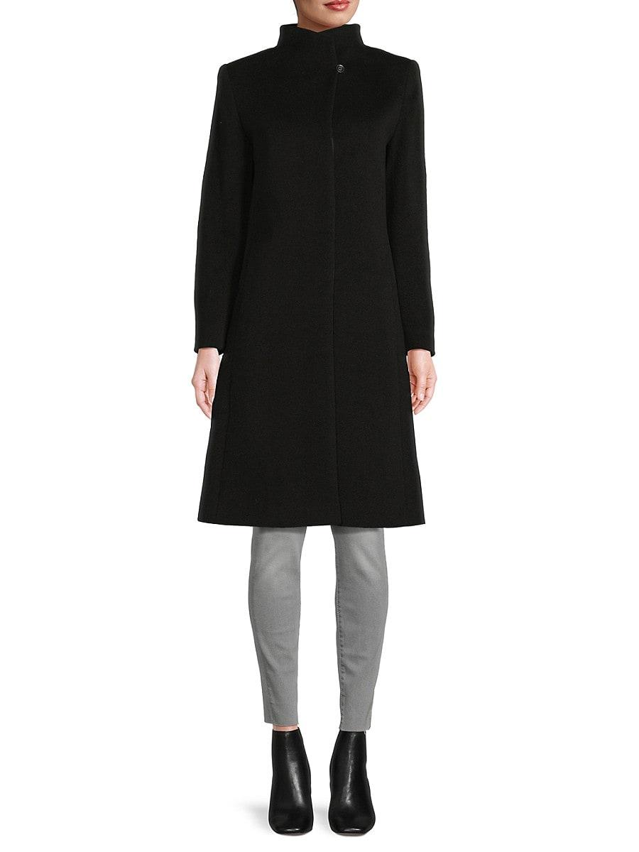 Cinzia Rocca Wool Blend Princess Coat in Black | Lyst