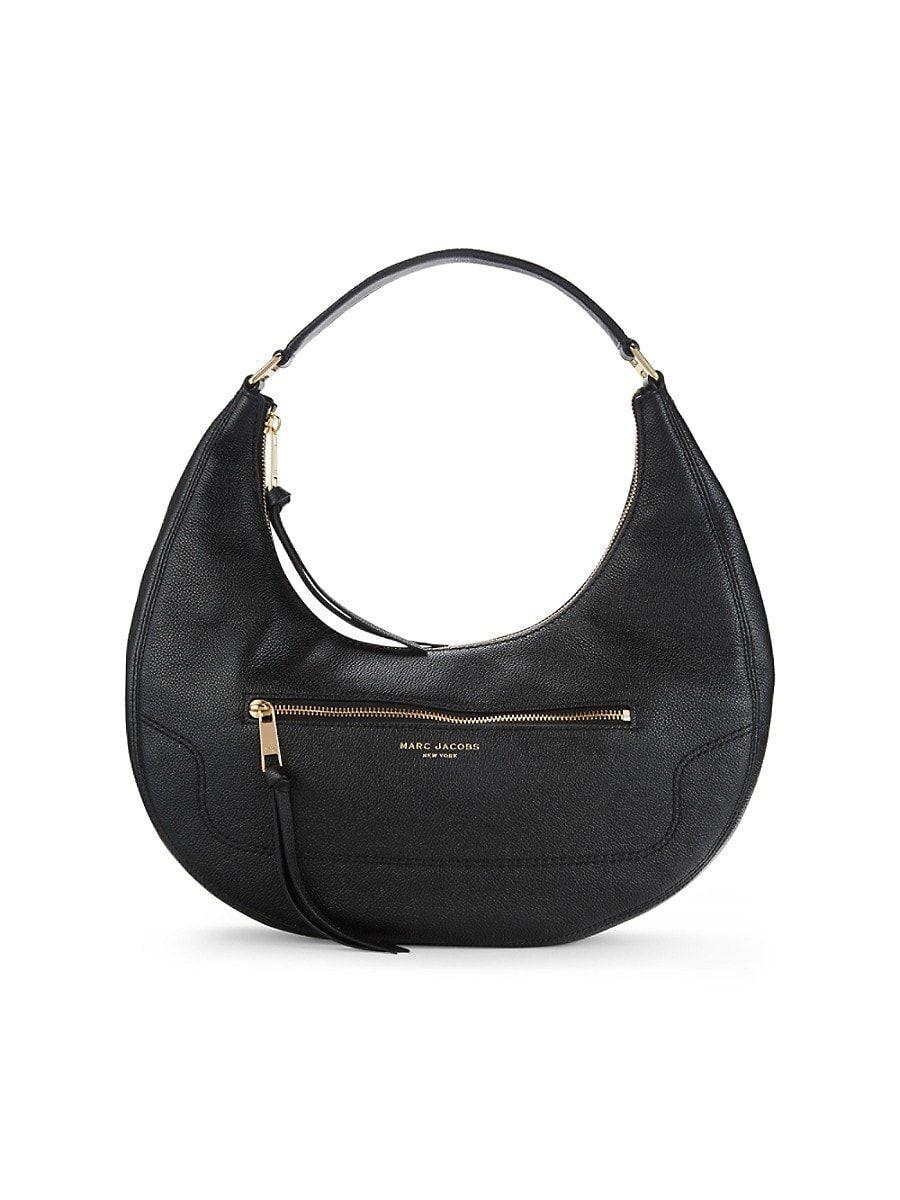 Marc Jacobs Black Leather Hobo Shoulder Bag at Eugene Linn blog