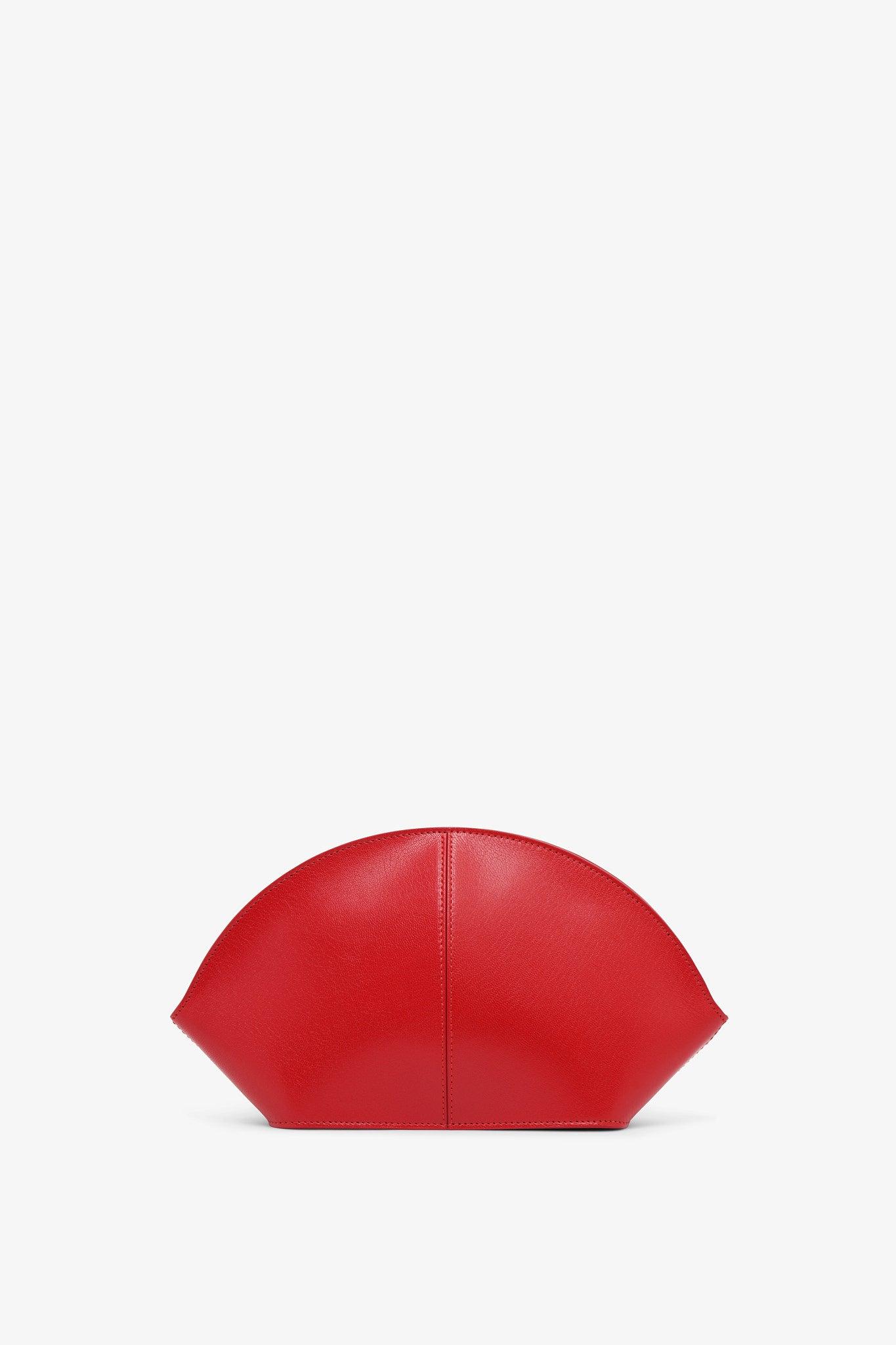 The Row Mel Red Leather Clutch | Lyst