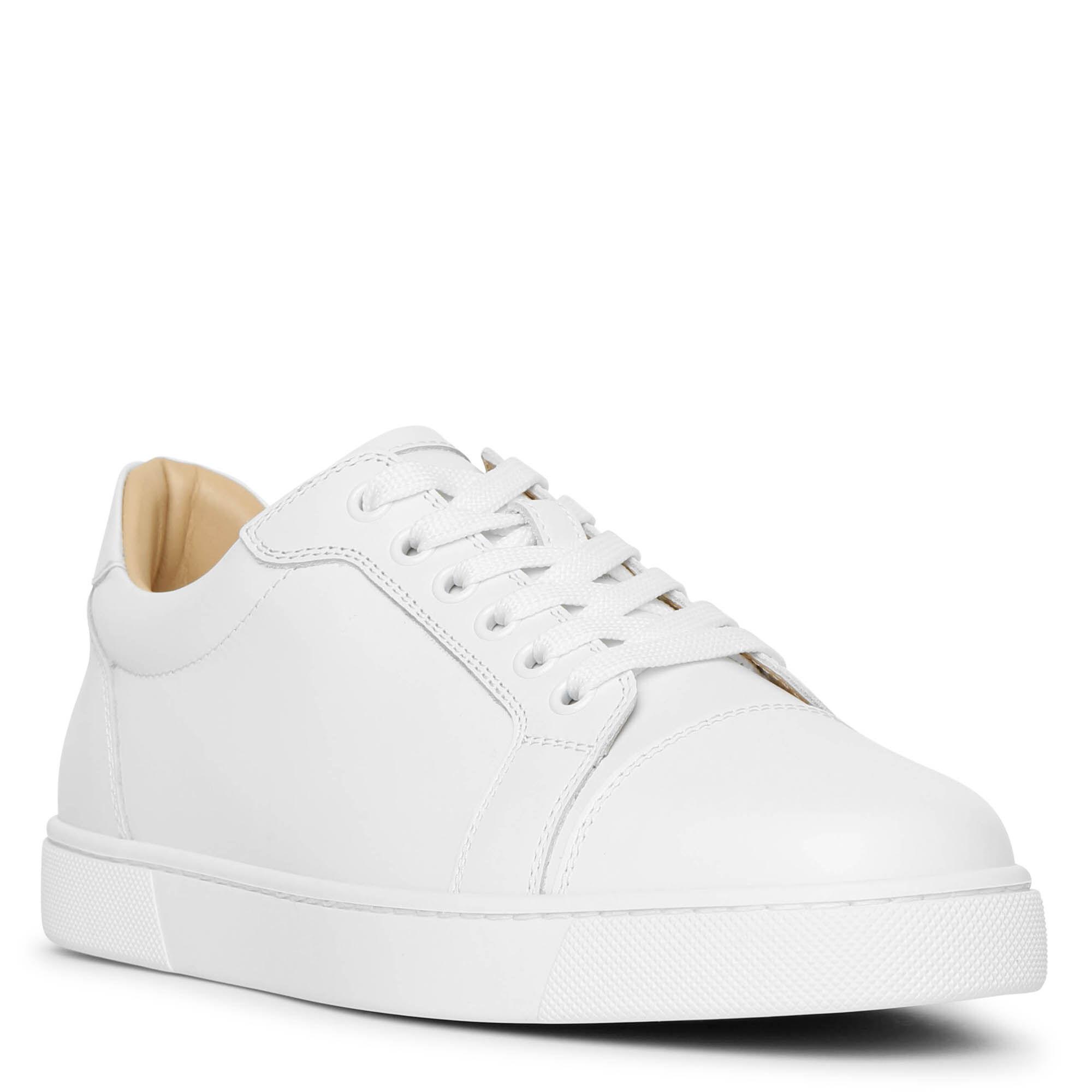 Christian Louboutin Vieira White Leather Sneakers - Lyst