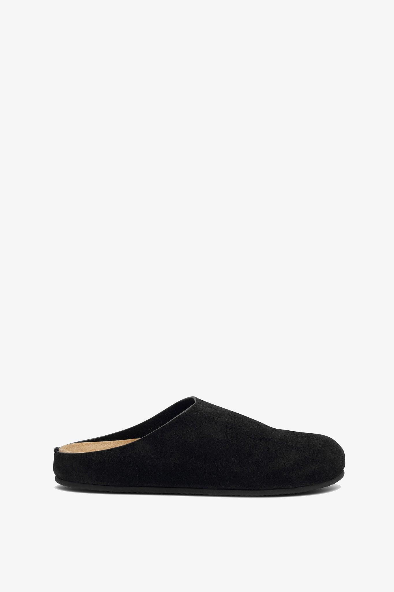 The Row Hugo Black Slides | Lyst