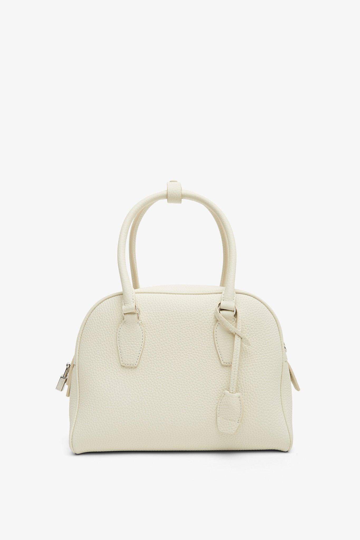 The Row India 10.00 White Top Handle Bag in Natural | Lyst