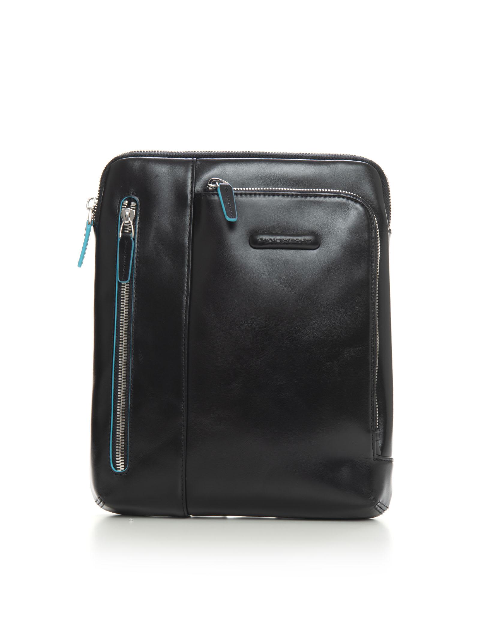 Piquadro Bag In Leather With Shoulder Strap And Pockets Black for Men ...