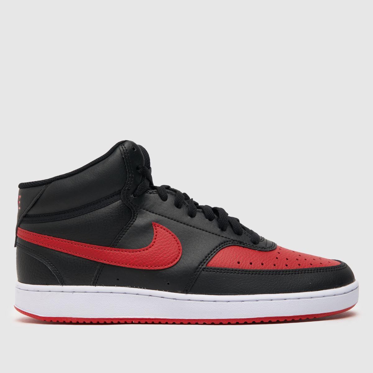 Nike Black & Red Court Vision Mid Trainers in Blue for Men | Lyst UK