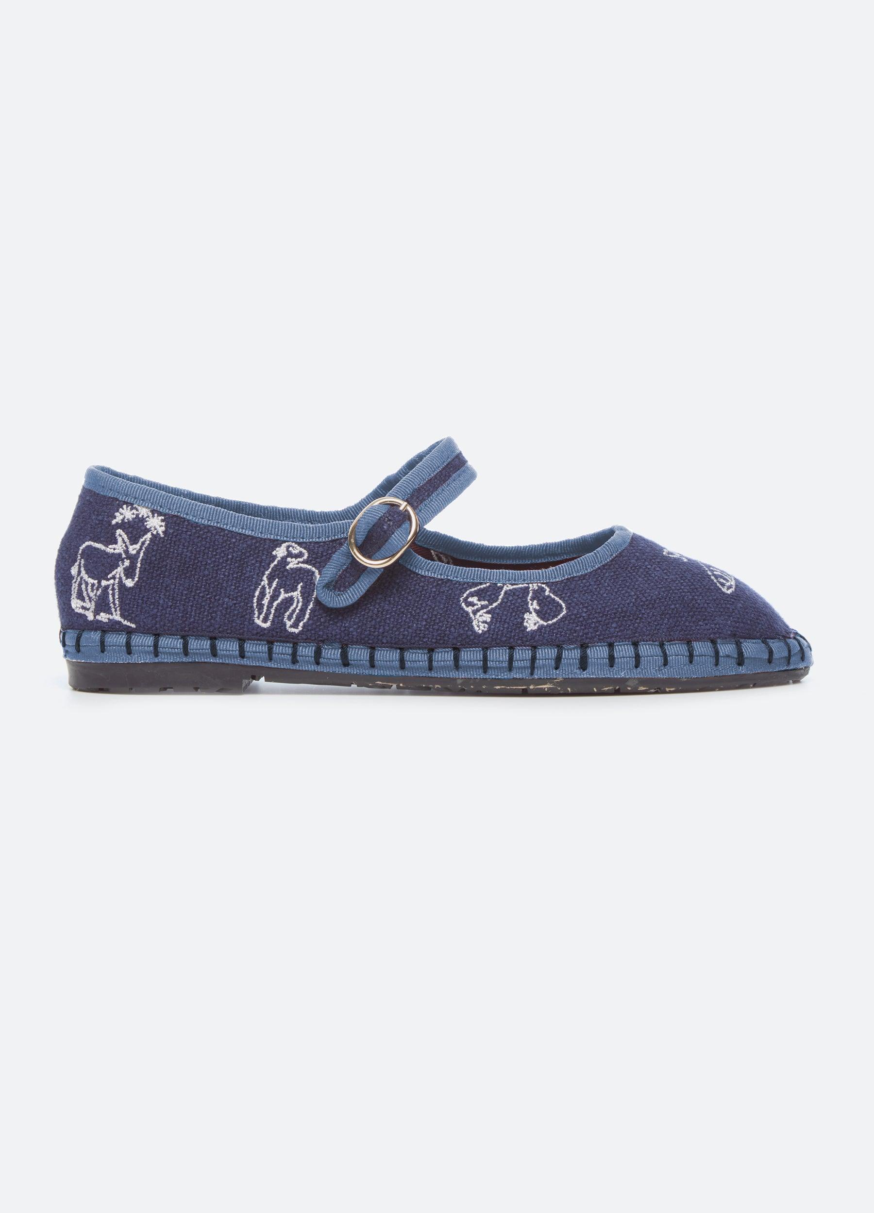 Sea Demi Mary Jane Flats in Blue | Lyst