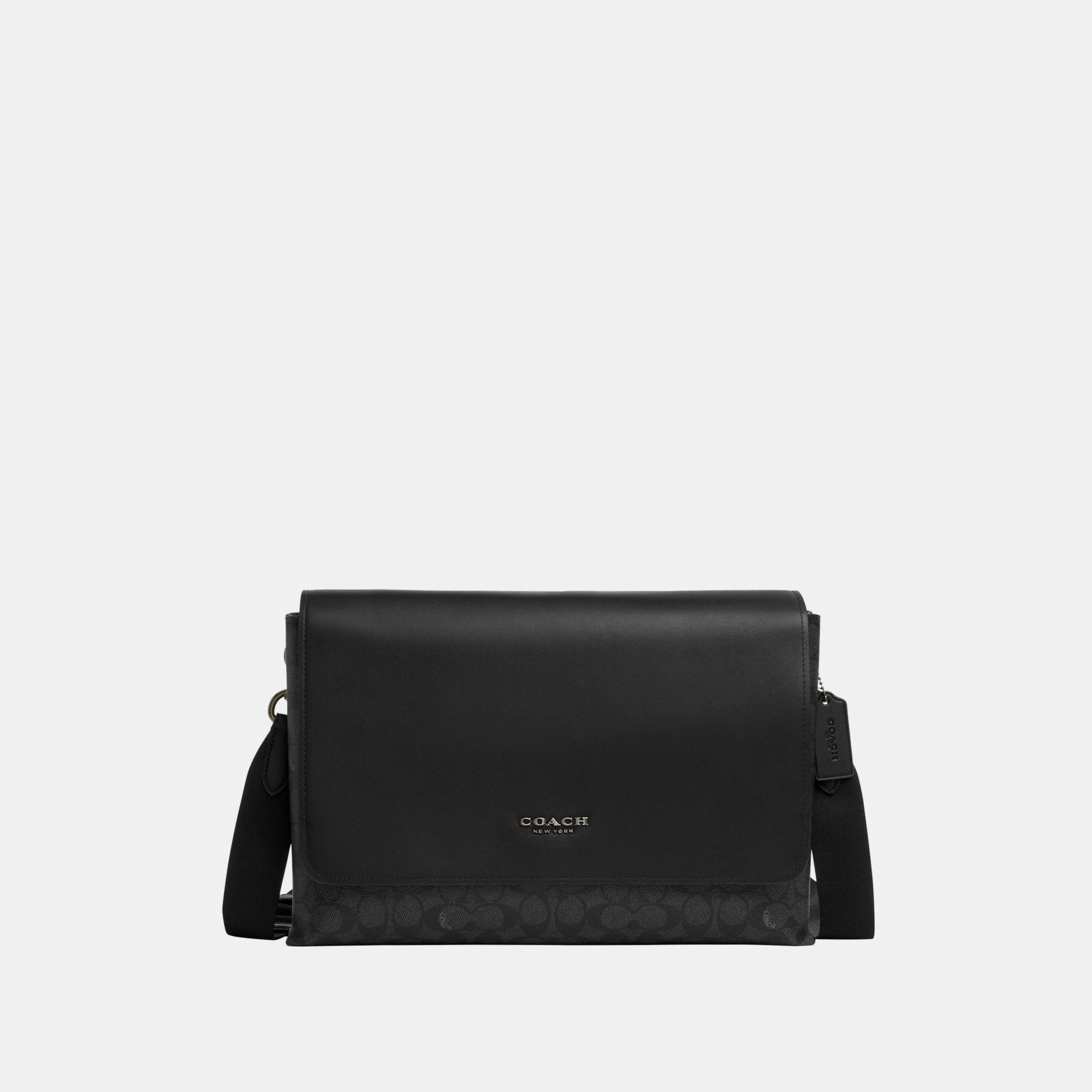 COACH Caleb Messenger in Black for Men | Lyst UK
