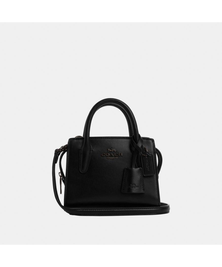 COACH Smooth Leather Andrea Mini Carryall With Tonal Hardware Bag in ...