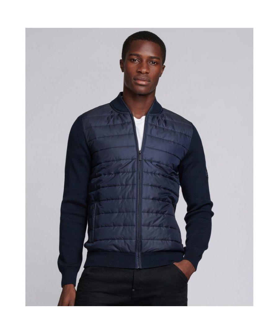 Barbour International Baffle Zip Through in Blue for Men | Lyst UK