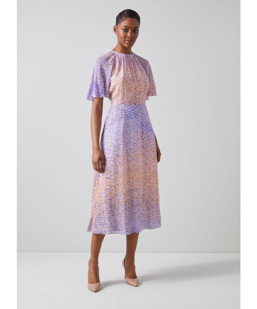 LK Bennett Elowen Dresses,Multi in Purple | Lyst UK