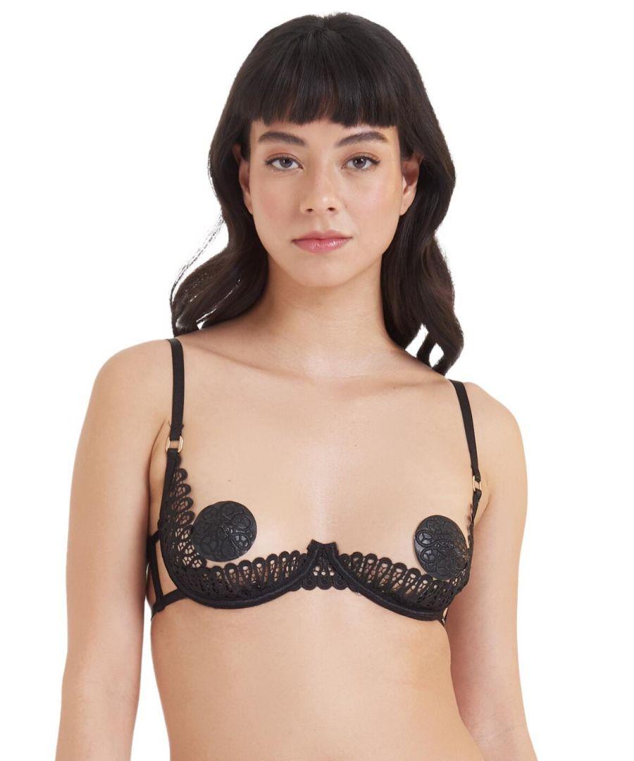 Bluebella 41515 Tallulah Open Cup Bra in Black | Lyst UK