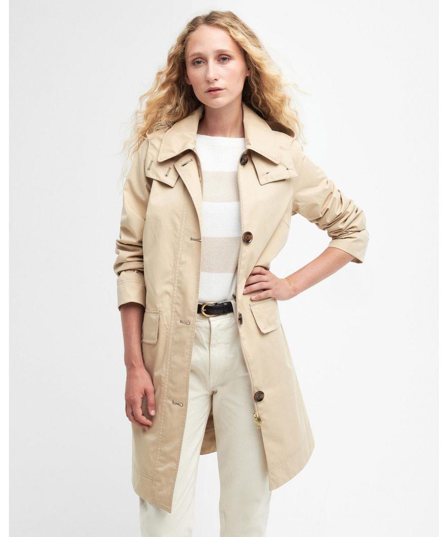 Barbour Hebrides Waterproof Mac in Natural | Lyst UK