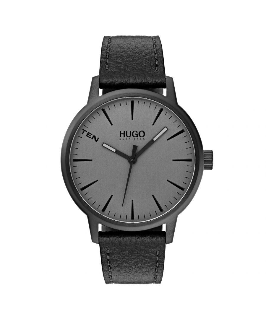 BOSS Stand Watch 1530074 Leather (Archived) in Grey for Men | Lyst UK