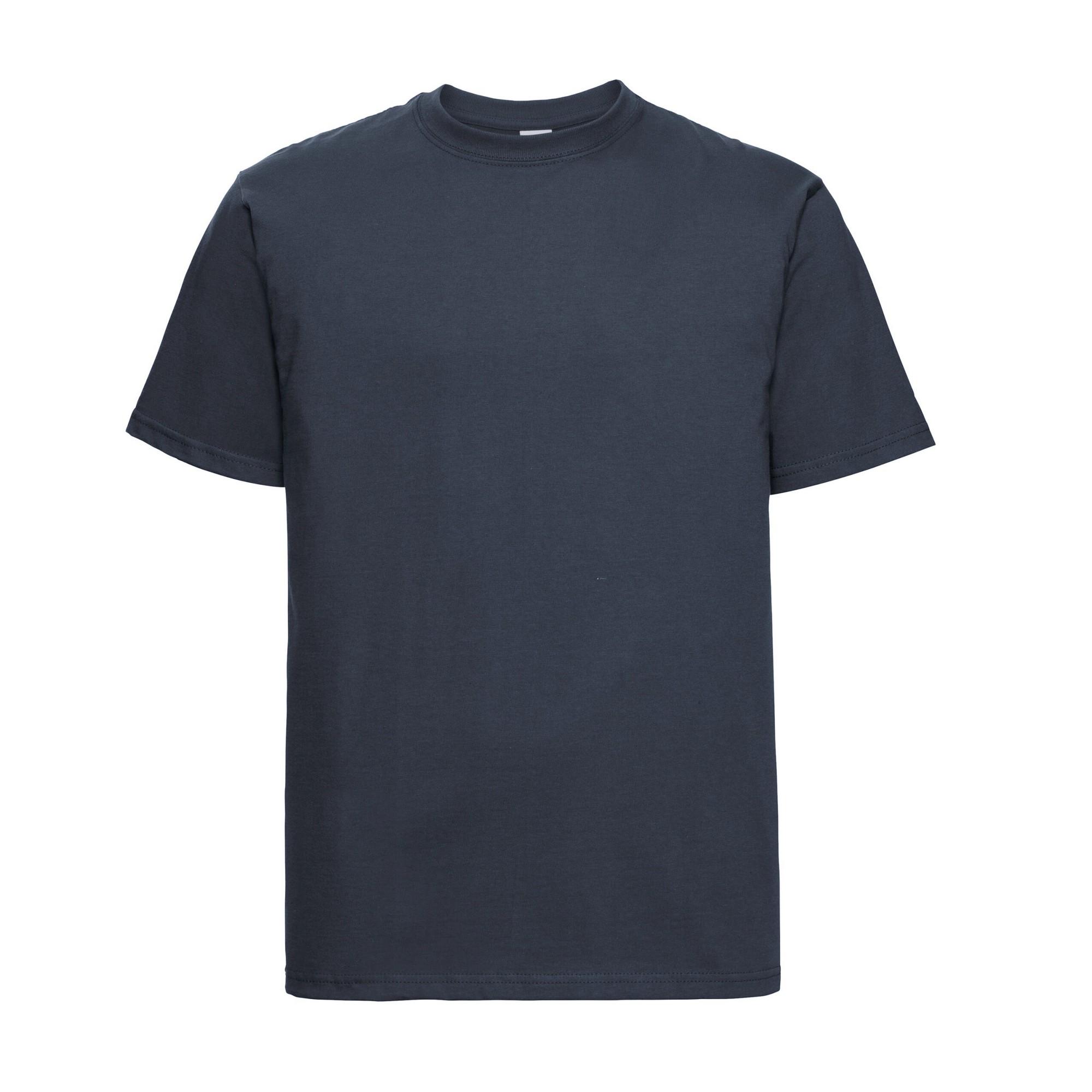 Russell Classic Heavyweight T-Shirt (French) Material_Synthetic in Blue ...