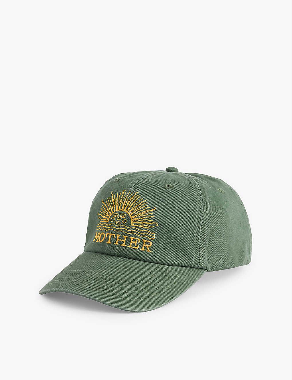 Mother Brand-embroidered Cotton-twill Baseball Cap in Green | Lyst UK