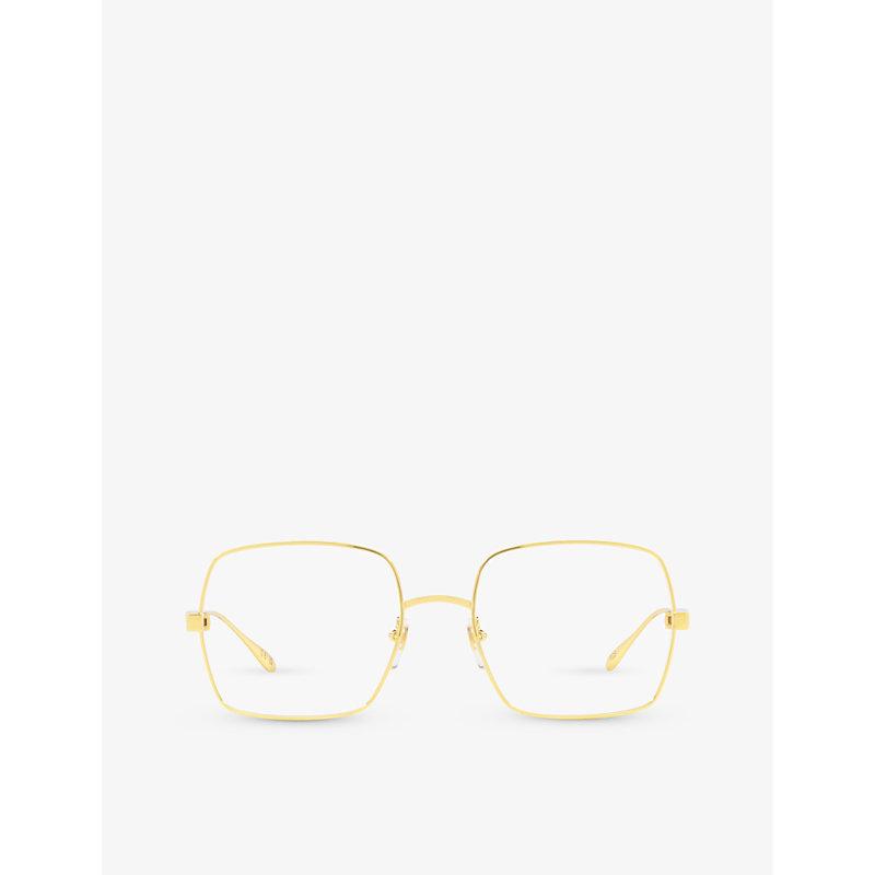 Gucci gg1434o Square-frame Metal Optical Glasses in White for Men | Lyst