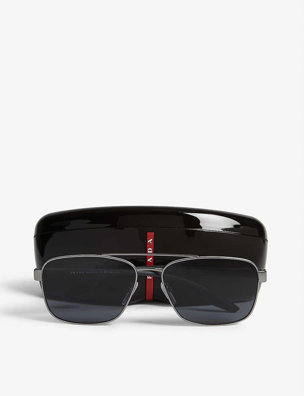 Prada Linea Rossa Synthetic Ps 51us Sunglasses In Grey Gray For Men Lyst